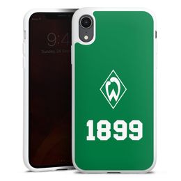 DeinDesign iPhone Xr Handy Silikon H&uuml;lle Case wei&szlig; Handyh&uuml;lle Sv Werder Bremen Official Licensed Product Statement Silikon Case