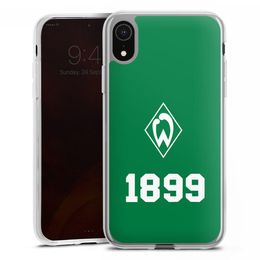 DeinDesign iPhone Xr Handy Silikon H&uuml;lle Case transparent Handyh&uuml;lle Sv Werder Bremen Official Licensed Product Statement Silikon Case