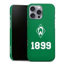 DeinDesign iPhone 16 Pro Max Handy Premium Case Smartphone Handyh&uuml;lle Schutzh&uuml;lle gl&auml;nzend Sv Werder Bremen Official Licensed Product Statement Premium Case