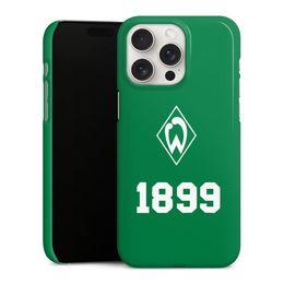 DeinDesign iPhone 15 Pro Max Handy Premium Case Smartphone Handyh&uuml;lle Schutzh&uuml;lle gl&auml;nzend Sv Werder Bremen Official Licensed Product Statement Premium Case