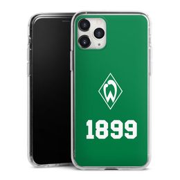 DeinDesign iPhone 11 Pro Max Handy Silikon H&uuml;lle Case transparent Handyh&uuml;lle Statement Official Licensed Product Sv Werder Bremen Silikon Case