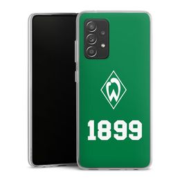 DeinDesign Galaxy A52s 5G Handy Silikon H&uuml;lle Case transparent Handyh&uuml;lle Statement Official Licensed Product Sv Werder Bremen Silikon Case