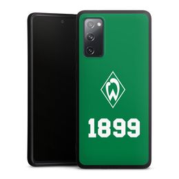 DeinDesign Galaxy S20 FE Handy Premium Silikon H&uuml;lle Handyh&uuml;lle schwarz Case Statement Official Licensed Product Sv Werder Bremen Silikon Premium Case