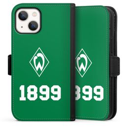 DeinDesign Galaxy A51 Handy Klapph&uuml;lle Handyh&uuml;lle aus Kunst Leder schwarz Flip Case Sv Werder Bremen Official Licensed Product Statement Sideflip mit Lasche