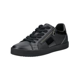 Sneaker Geox "Geox Sneaker Leder/Synthetik", Damen, Gr. 36, schwarz, Leder, Synthetik, Schuhe