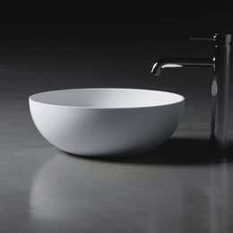neoro n50 Aufsatzwaschtisch &Oslash; 45 H: 14 cm, mit pflegeleichter Oberfl&auml;che, BN0106WM,