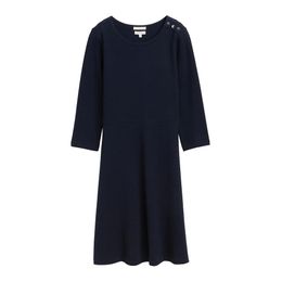 Tom Tailor Kleid Damen Größe 44 navy Winterkleid