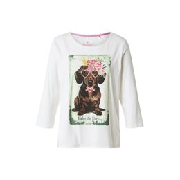 LIEBLINGSST&Uuml;CK Lieblingsst&uuml;ck T-Shirt 'Leona' Damen Gr&ouml;&szlig;e M braun / khaki / pink / offwhite
