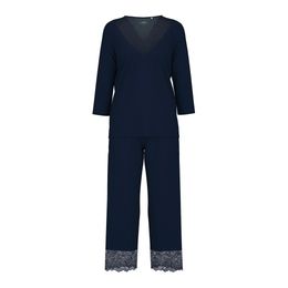 Calida Pyjama Damen Gr&ouml;&szlig;e L dunkelblau Winterkleid