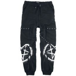 Gothicana by EMP Sweatpants With Pockets and Straps Stoffhose schwarz in 3XL Q421-000239 M445000