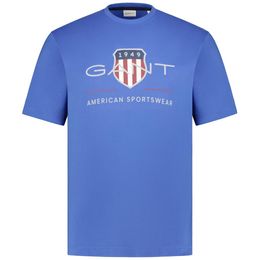 Gro&szlig;e Gr&ouml;&szlig;en Gant T-Shirt mit Label-Print Farbe blau Gr&ouml;&szlig;e: 3XL