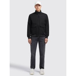 Blouson Khujo "MELVIN", Herren, Gr. L, schwarz, 100% Polyester, unifarben, regular fit hüftlang, eingesetzt Rippbündchen, Jacken