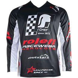 Trainingspullover Roleff "Motocross Jersey Mesh RO" Gr. L, schwarz-wei&szlig; (schwarz, wei&szlig;), Pullover, Damen, L, Obermaterial: 100% Polyester