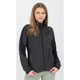 Fleecejacke LPO "UMA WMN", Damen, Gr. 40 (M), schwarz, Fleece, 94% Polyester, 6% Elasthan, h&uuml;ftbedeckend, Jacken Fleecejacke
