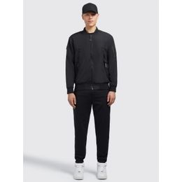 Bomberjacke Khujo "ASTILE3", Herren, Gr. L, schwarz, 100% Polyester, unifarben, regular fit hüftlang, eingesetzt Rippbündchen, Jacken