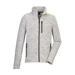 G.I.G.A. by Killtec Fleecejacke "GW 55 MN KNTFLC JCKT", Herren, Gr. L, weiß (naturweiß), Oberstoff: 100% Polyester, G.I.G.A. DX BY KILLTEC, Jacken, Zeitlose Strickfleecejacke, recyceltes Material, Taschen mit Zipper