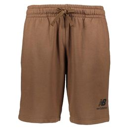 New Balance Sweatshorts "Essentials" in Hellbraun - 50% | Größe M | Herren-plussize