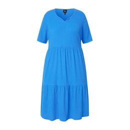 Ulla Popken Kleid Damen Gr&ouml;&szlig;e 58/60 azur Winterkleid