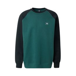 Iriedaily Sweatshirt 'De College' Herren Gr&ouml;&szlig;e L smaragd / schwarz