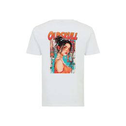 Oldskull Shirt 'Retro Pixel Lady' female White size M