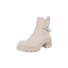 Ital-Design Stiefelette Damen Gr&ouml;&szlig;e 39 beige Winterschuhe