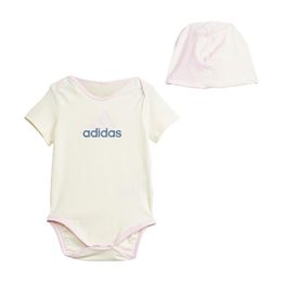 adidas Sportswear Set 'Essentials Big Logo' Jungen Gr&ouml;&szlig;e 86 creme / nachtblau / puder