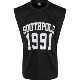 Southpole Shirt Herren Größe L schwarz / weiß