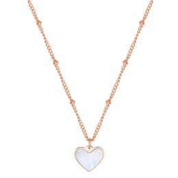 Hey Happiness Necklace 'Shell Heart' female Gold size Onesize