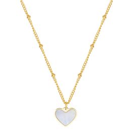 Hey Happiness Necklace 'Shell Heart' female Gold size Onesize