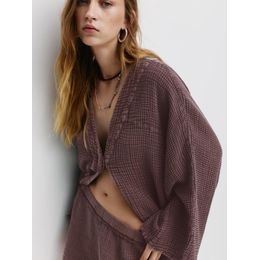 Pull&Bear Pull&Bear Bluse Damen Gr&ouml;&szlig;e S schoko
