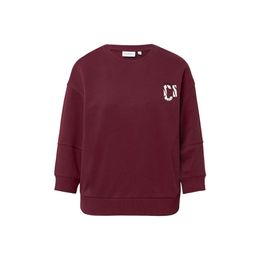 comma, comma casual identity Sweatshirt Damen Gr&ouml;&szlig;e 4XL/5XL bordeaux / wei&szlig;