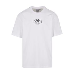 Karl Kani T-Shirt 'Dice' Herren Gr&ouml;&szlig;e S dunkelorange / schwarz / wei&szlig;