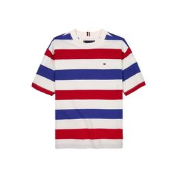 Tommy Hilfiger T-Shirt 'ESSENTIAL' Jungen Größe 92 blau / rot / weiß