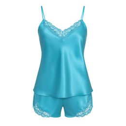 C&city Short Pajama Set female Green size L