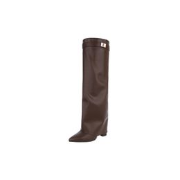 Ital-Design Stiefel Damen Größe 41 braun Winterschuhe