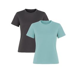 C&City T-Shirt Damen Gr&ouml;&szlig;e M dunkelgrau / mint