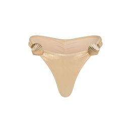 Moda Minx Bikinihose 'Scallop Shell' Damen Größe L beige