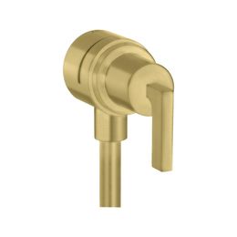 Hansgrohe Absperrventil Axor Citterio Stop m R&uuml;ckflussverh., Hebel, brushed brass (39882950)