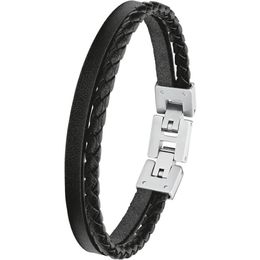 s.Oliver Armband Herren Gr&ouml;&szlig;e One Size schwarz / silber