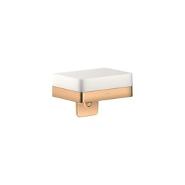 Hansgrohe Lotionspender Axor universal mit Ablage, Glas, brushed bronze (42819140)