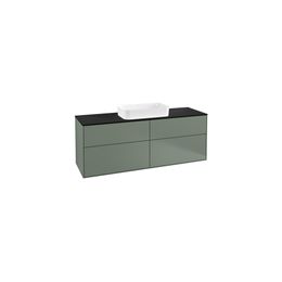Villeroy & Boch V&B Waschtischunterschrank Finion 160x60,3cm, Abd.-Pl. bla m, Oli. m Lac ; Villeroy & Boch (F32200GM)