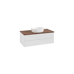 Villeroy & Boch V&B Waschtischunterschrank ohne Frontstruktur Antao 100x36x50cm, WBP w. wal, glo wh. Lac ; Villeroy & Boch (K20012GF)