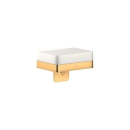 Hansgrohe Lotionspender Axor universal mit Ablage, Glas, brushed brass (42819950)