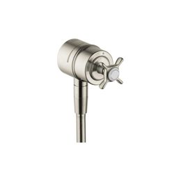 Hansgrohe Absperrventil Axor Montreux Stop m R&uuml;ckflussverh., Kreuz, brushed nickel (16882820)