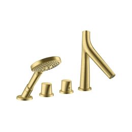 Hansgrohe Fertigset Axor Starck Organic 4-L-BW-Rand-Arm., m Thermostat, brush. brass (12425950)