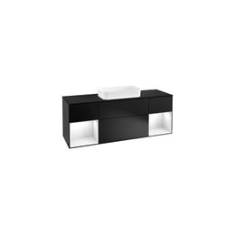 Villeroy & Boch V&B Waschtischunterschrank Wandbeleuchtung Finion 160cm, Pl b m, Rg glo wh. Lac, bla m Lac ; Villeroy & Boch (G332GFPD)