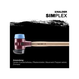 Halder Vorschlaghammer SIMPLEX 60mm Gummi / TPE-soft m. Standf. Stahlgussgeh. (3012.261)