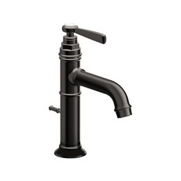 Hansgrohe Waschtisch-Einhebelmischer 100 Axor Montreux A 142mm, m Zugst.Abl.Gar., brush. bla vc (16515340)