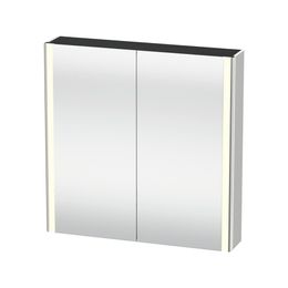 Duravit Uni-Spiegelschrank XSquare Steckd. CH 80x80x15,5cm, No w m, 2 Tür, LED, wandhängend (XS7112039392000)