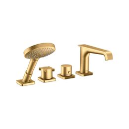 Hansgrohe Fertigset Axor Citterio E 4-L-BW-Rand-Arm., m Thermostat, brush. brass (36411950)